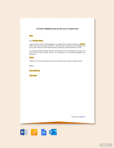 Termination Letter Examples - 77+ in PDF | MS Word | Google Docs ...
