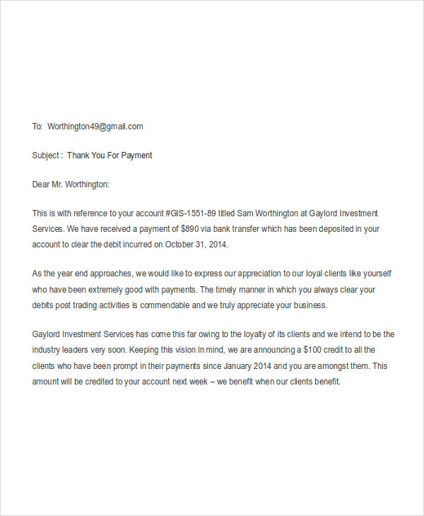 Payment Email 3 Examples Format Pdf Examples