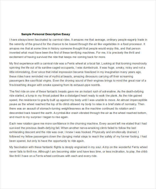 Personal Essay - 10+ Examples, Format, Pdf | Examples