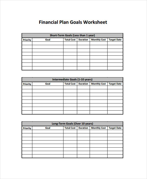 Financial Plan - 11+ Examples, Format, Pdf | Examples