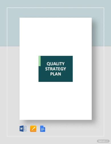 Quality Plan - 27+ Examples, Format, Pdf | Examples
