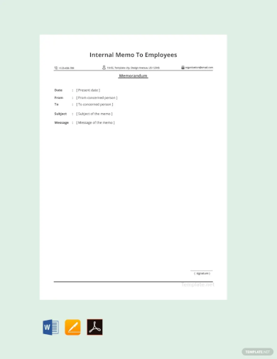 Internal Memo - 25+ Examples, Format, Pdf | Examples