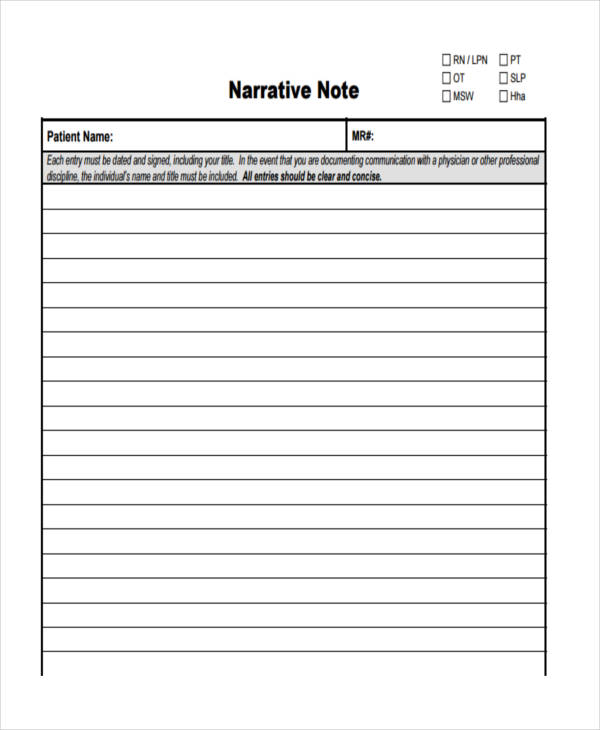 Blank Note 14 Examples Format Pdf Examples