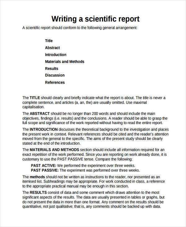 Introduction To report Writing Examples 