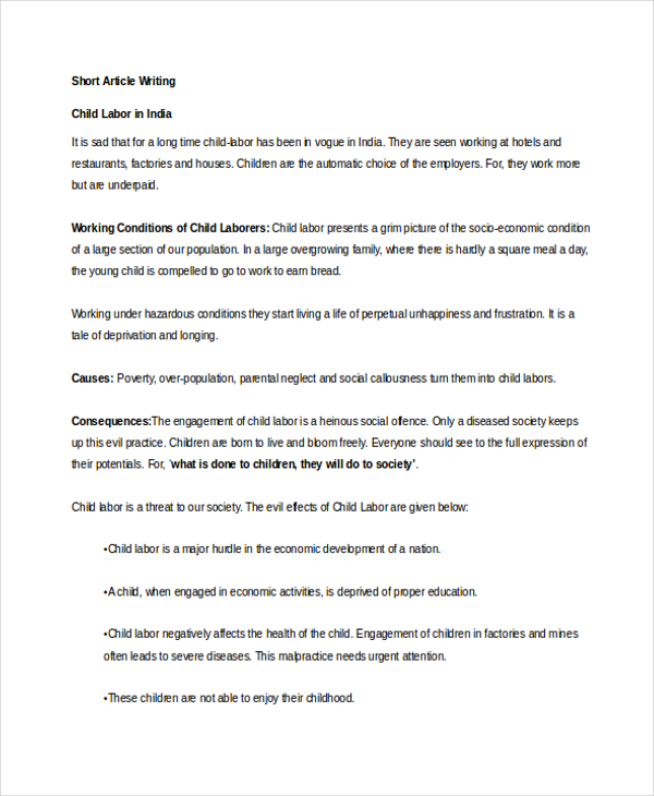 Article Writing - 45+ Examples, Samples, Format, How to, PDF Article Writing - 45+ Examples, Samples, Format, How to, PDF