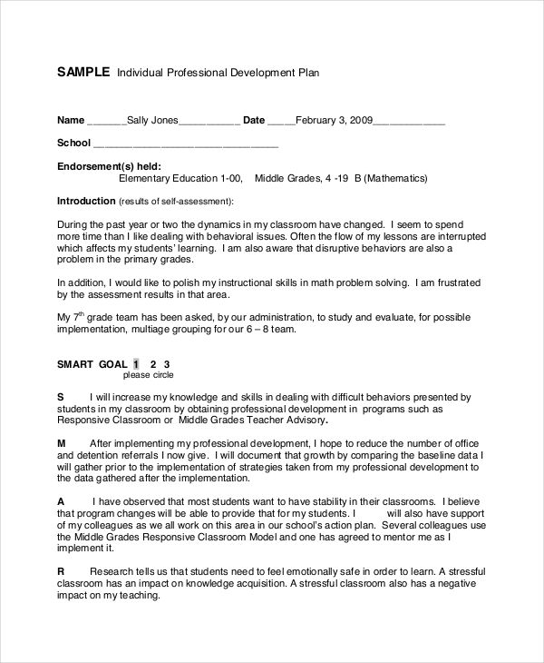 Individual Development Plan - 18+ Examples, Format, Pdf | Examples