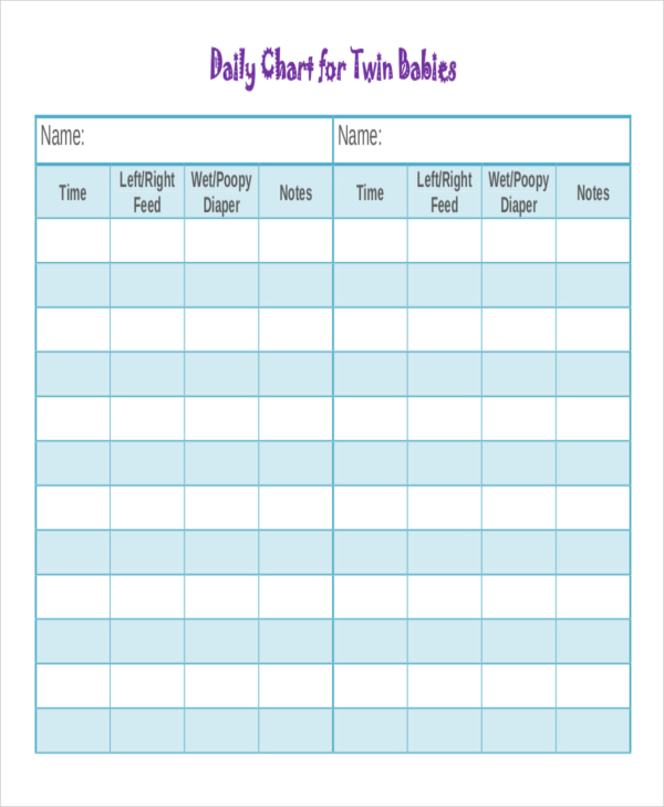 Daily Chart - 9+ Examples, Format, How to Make, Pdf