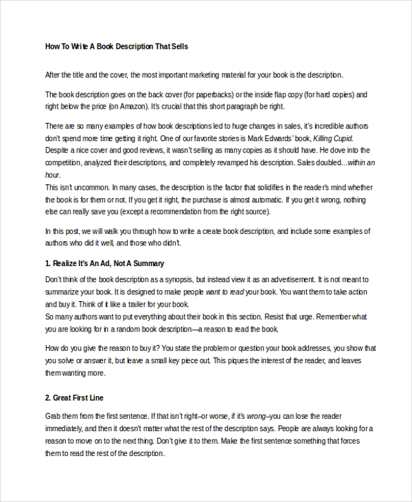 Book Writing 4 Examples Format Pdf Examples