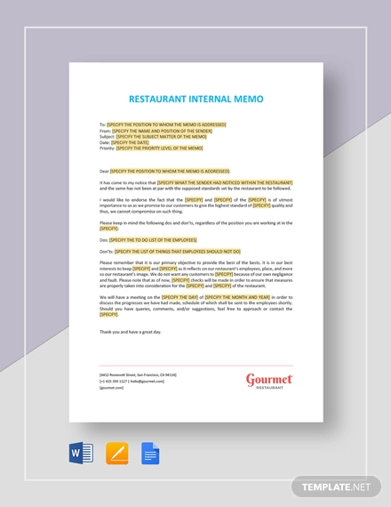 Internal Memo - 25+ Examples, Format, Pdf | Examples