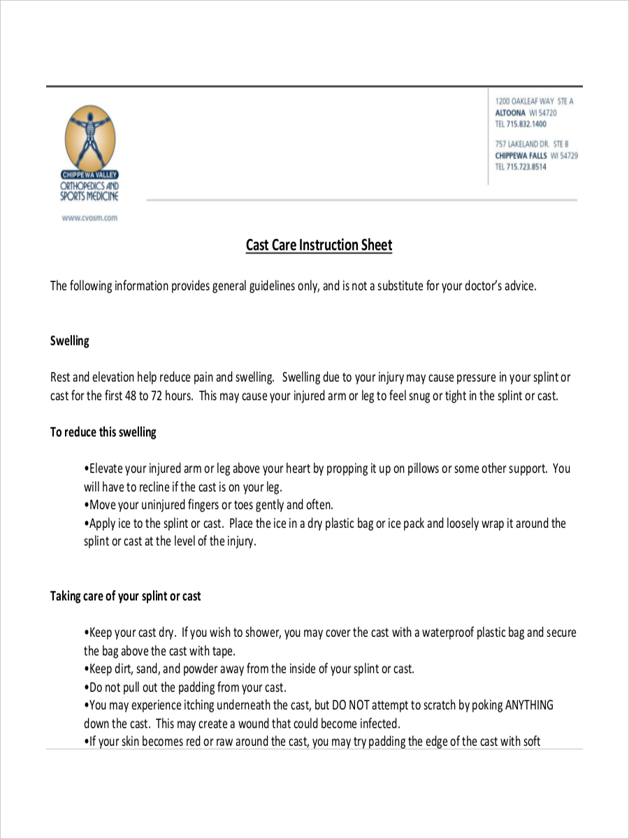 Instruction Sheet - 7+ Examples, Format, Pdf | Examples