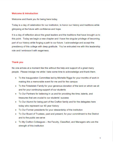 Welcome Speech - 14+ Examples, Format, Sample | Examples
