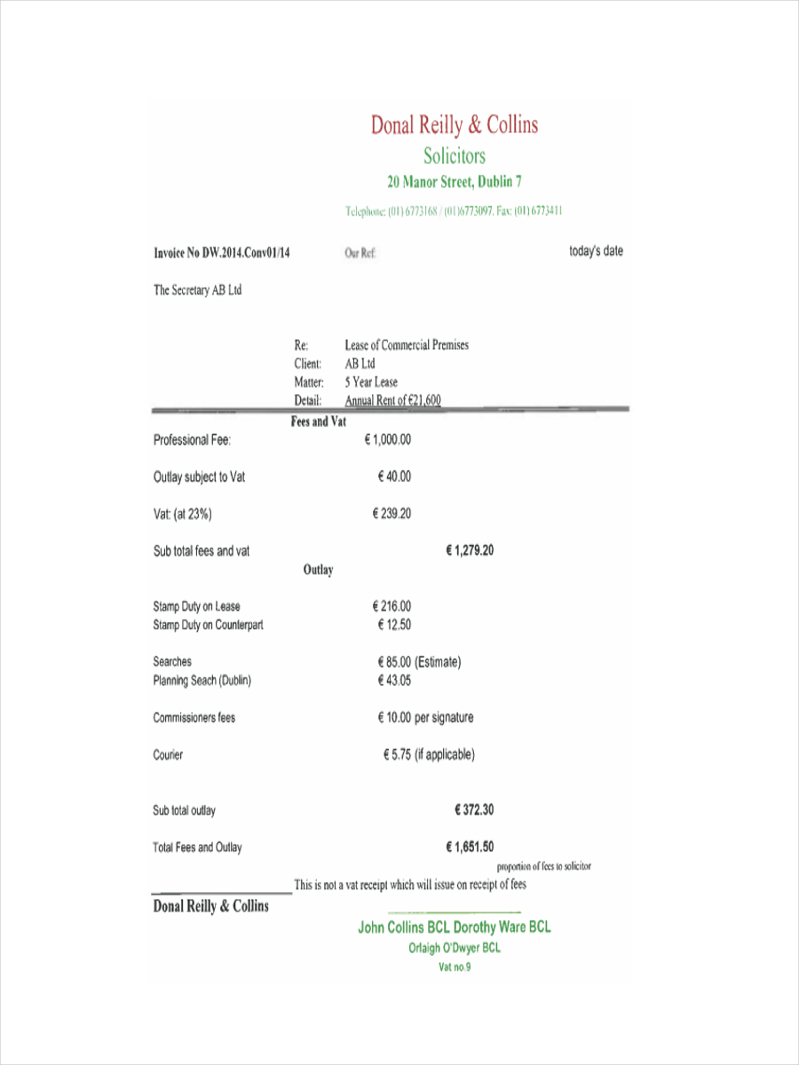 Lease Receipt - 6+ Examples, Format, Pdf | Examples