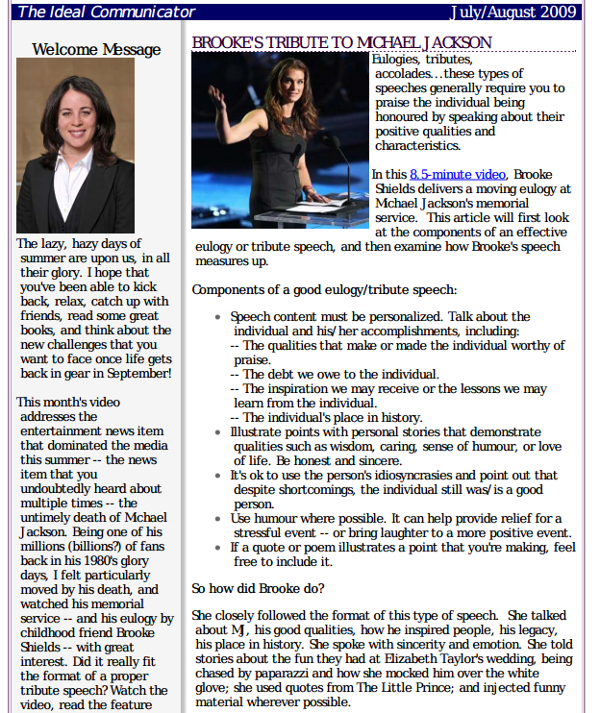 Tribute Speech 10 Examples Format Sample Examples