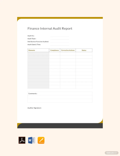 Audit Report - 30+ Examples, Format, Pdf | Examples