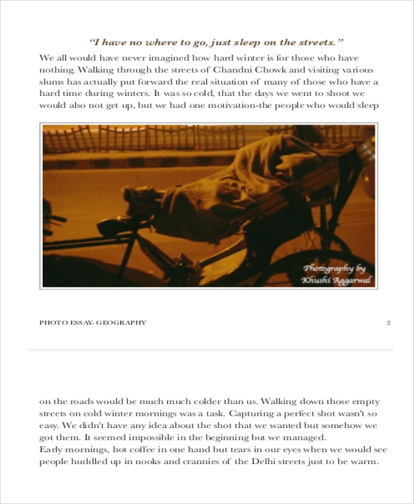 Photo Essay 14 Examples Format Pdf Examples