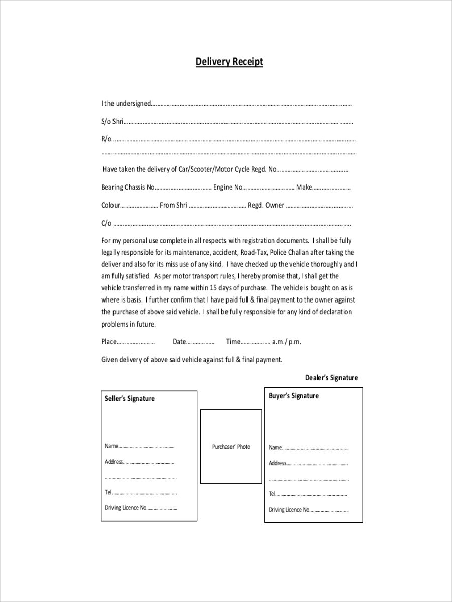 Generic Receipt - 7+ Examples, Format, Pdf | Examples