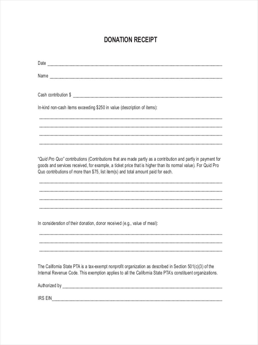 Generic Receipt - 7+ Examples, Format, Pdf | Examples