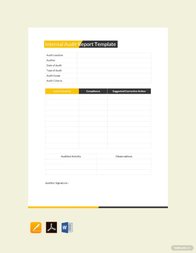 Audit Report - 30+ Examples, Format, Pdf | Examples