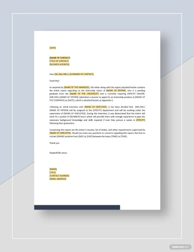 Internship Report - 14+ Examples, Format, Pdf | Examples