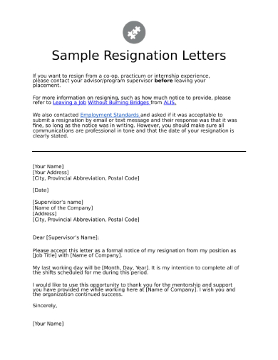 Resignation Email - 27+ Examples, Format, Pdf | Examples