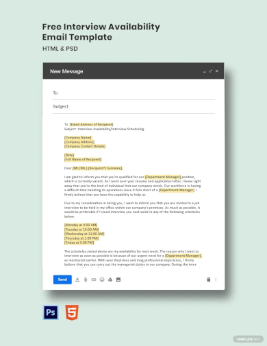 Interview Email - 22+ Examples, Format, Pdf | Examples