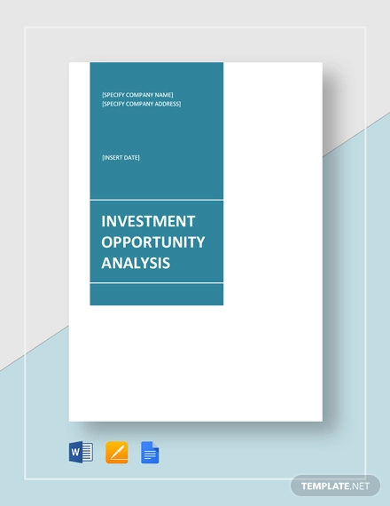 Investment Analysis - 15+ Examples, Format, Pdf | Examples