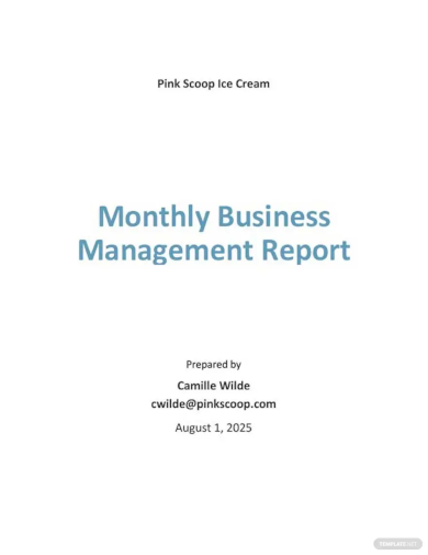 Management Report - 45+ Examples, PDF, MS Word, Pages, Google Docs ...
