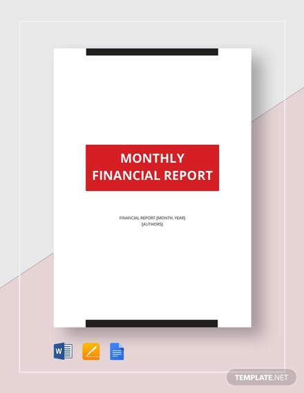 Financial Report 33 Examples PDF MS Word Pages Google Docs 