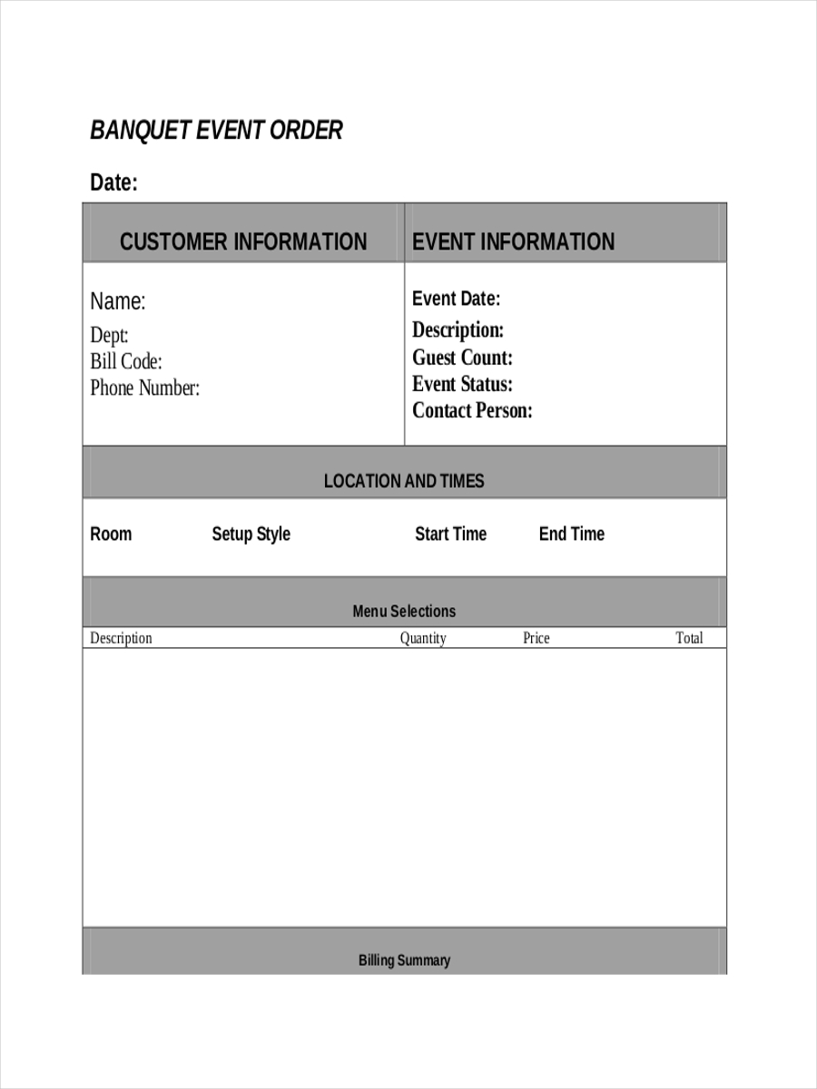 Event Order 8 Examples Format Pdf Examples