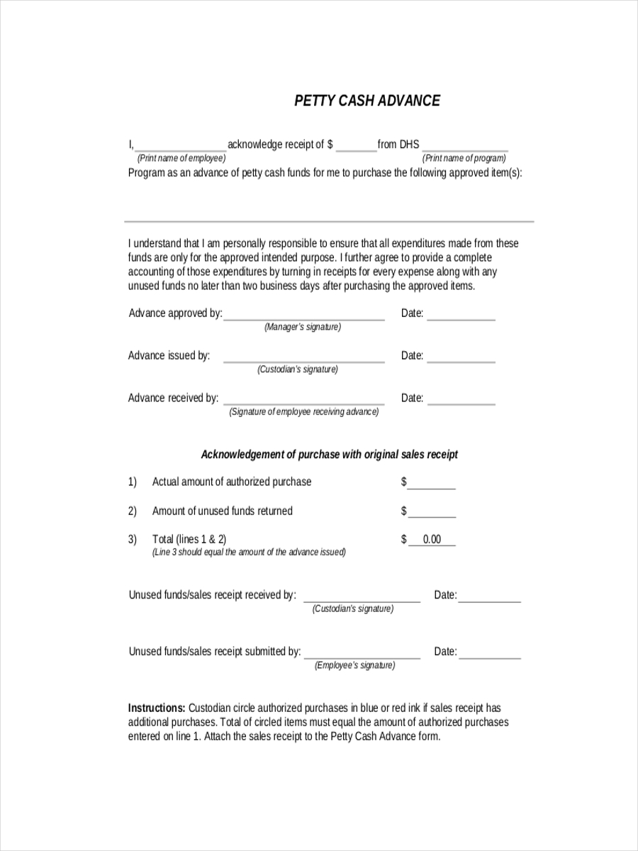 Petty Cash Receipt 7 Examples Format Pdf Examples