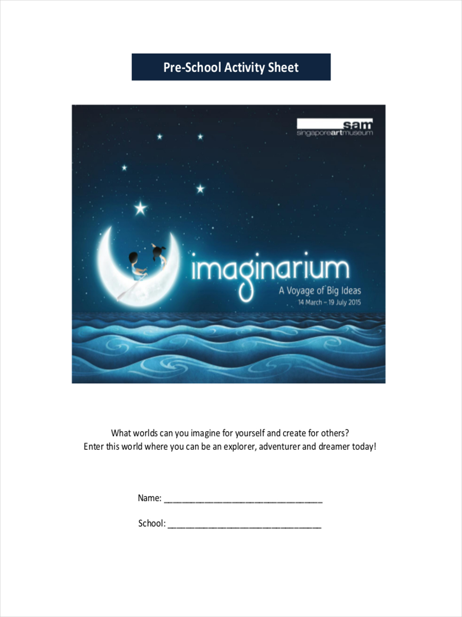 Activity Sheet - 11+ Examples, Format, Pdf | Examples