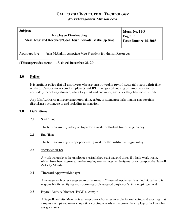 Professional Memo - 7+ Examples, Format, Pdf | Examples
