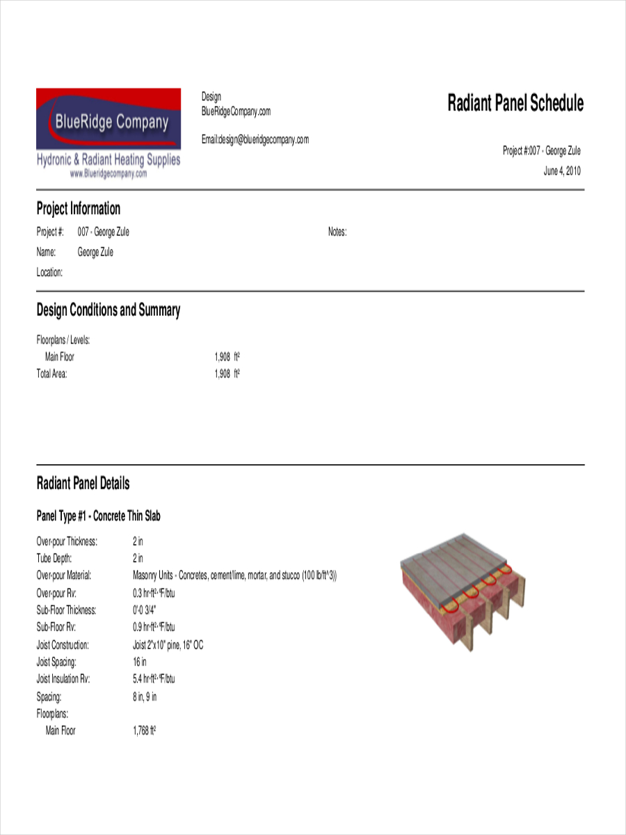 Panel Schedule - 11+ Examples, Format, Pdf | Examples