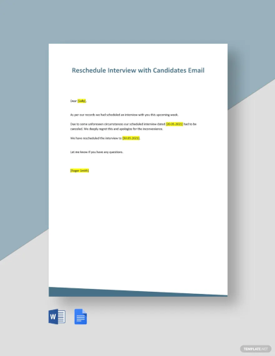 Interview Email - 22+ Examples, Format, Pdf | Examples