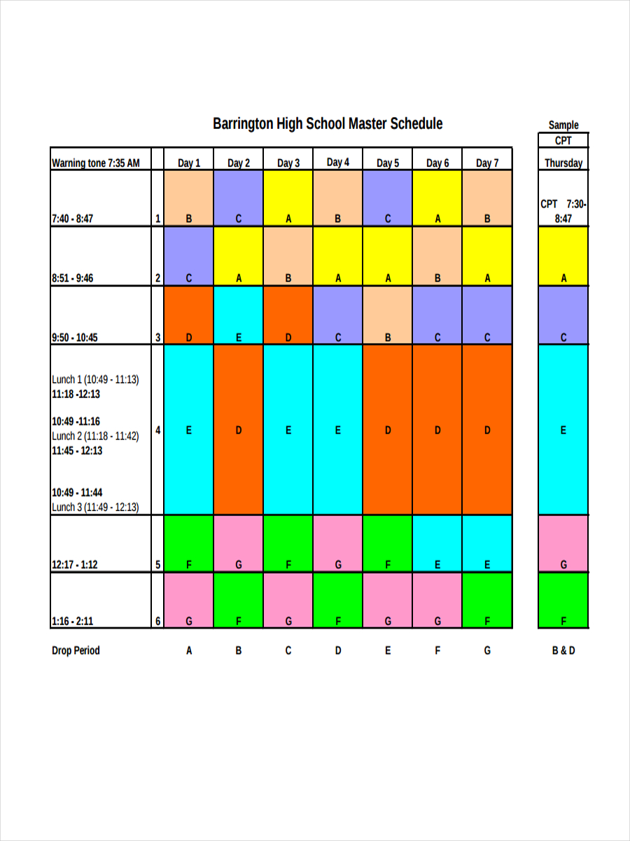 Rotation Schedule 6 Examples Format Pdf Examples