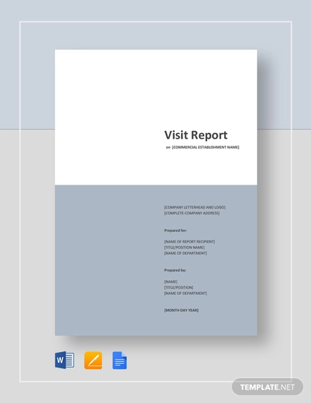 Visit Report - 19+ in PDF | MS Word | Pages | Google Docs | Examples