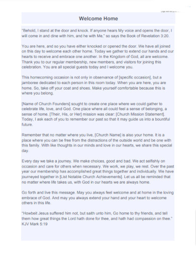 Welcome Speech - 14+ Examples, Format, Sample | Examples