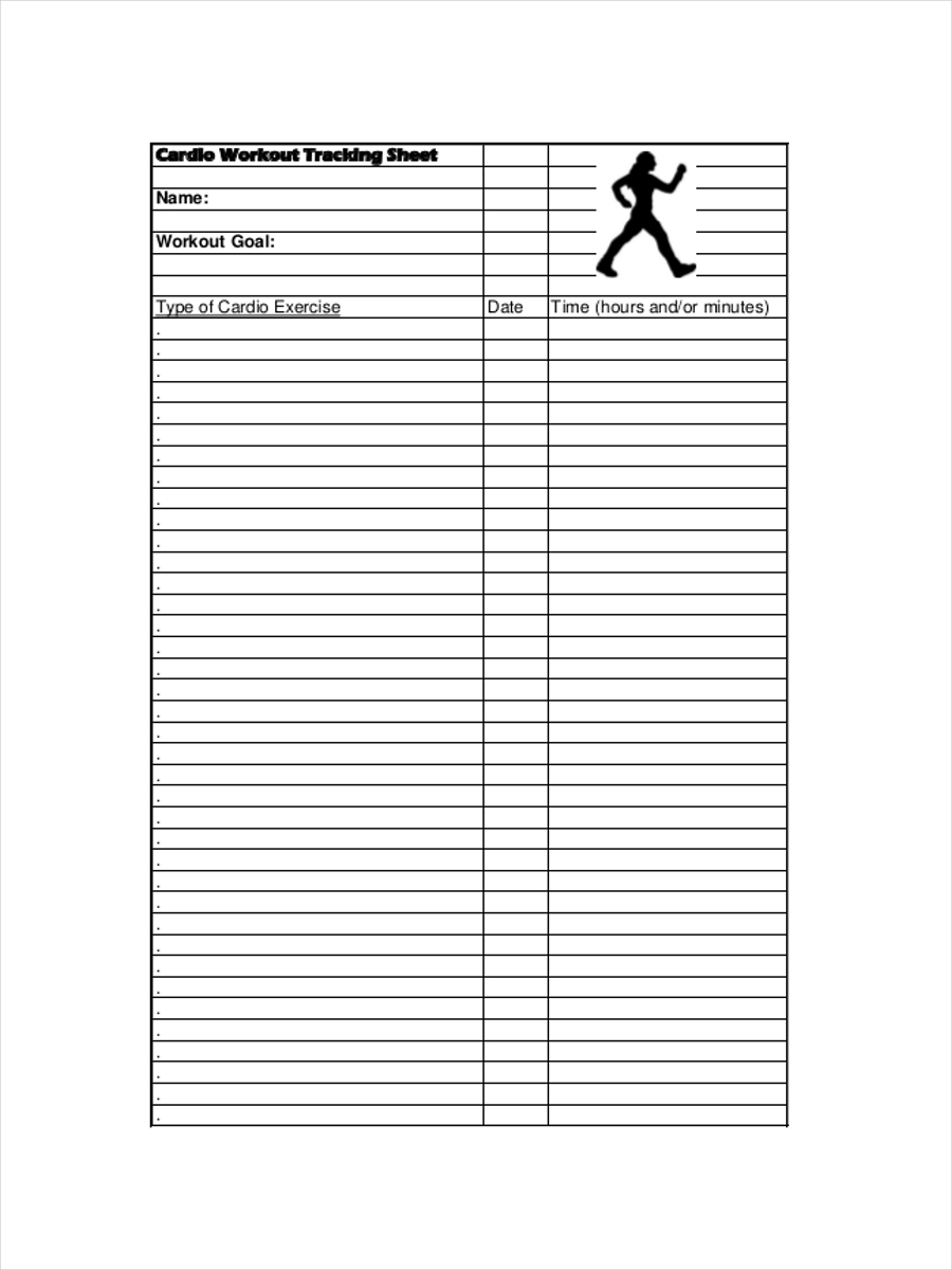 Workout Sheet - 6+ Examples, Format, Pdf | Examples