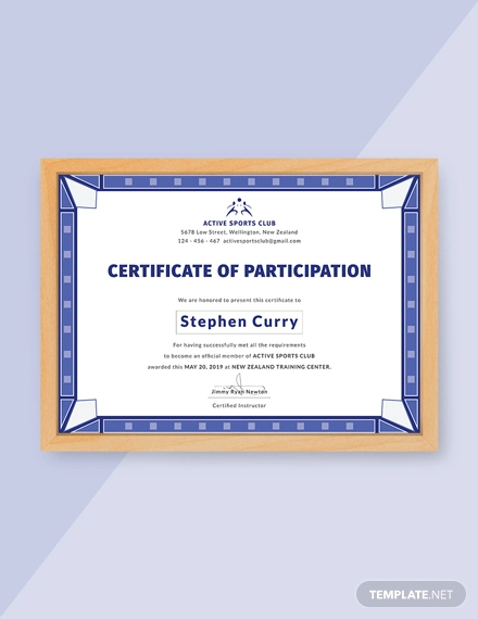 Sports Award Certificate - 30+ Examples, Illustrator, Design, Word ...