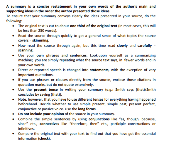 Summary Writing Examples 10 Samples In PDF DOC Examples