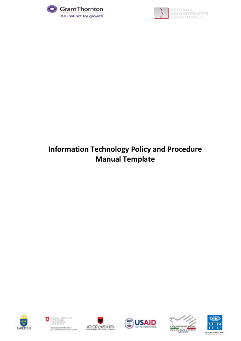 Examples of IT PoliciesProcedures - Format, Sample | Examples