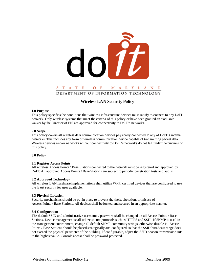 Security Policy - 16+ Examples, Format, Pdf | Examples