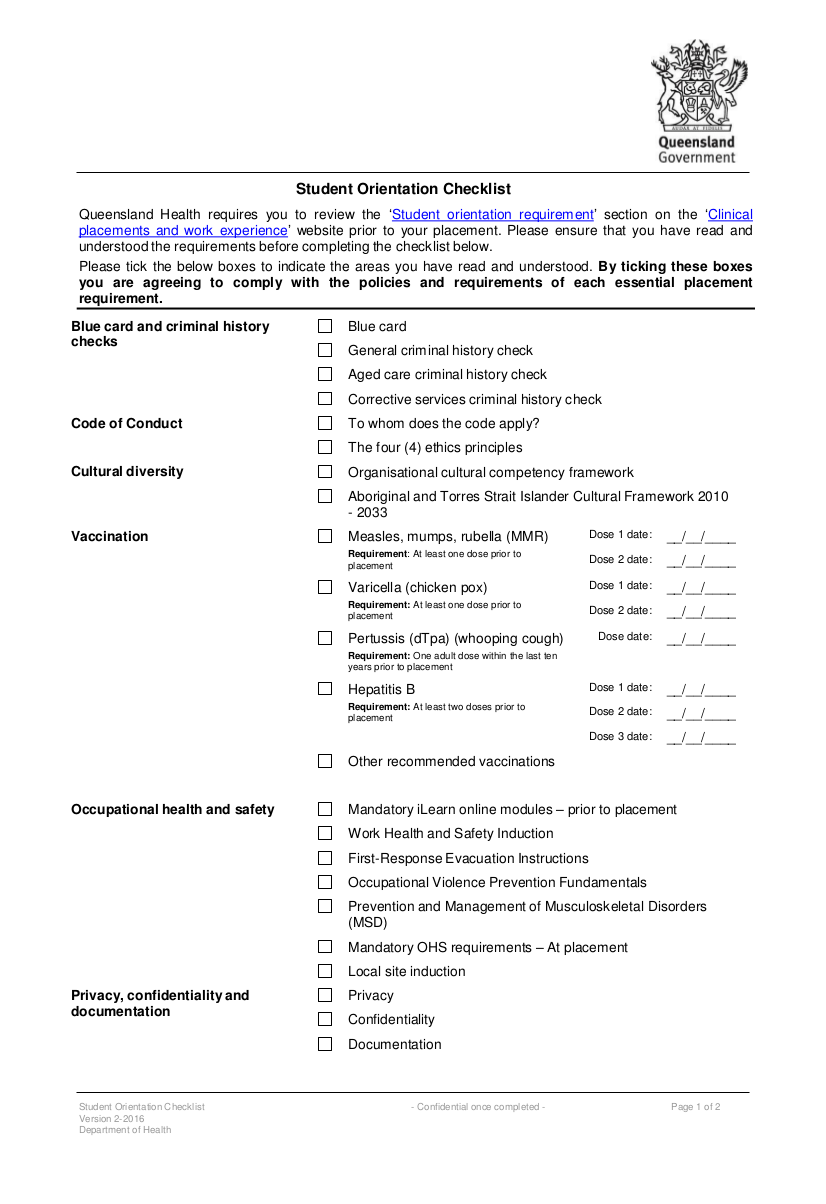 Checklist for Students - 21+ Examples, Format, Pdf | Examples