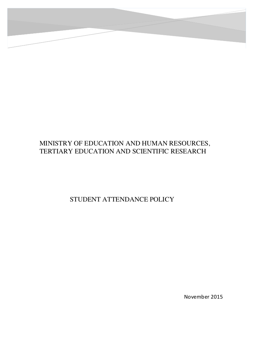 Attendance Policy - 15+ Examples, Format, Pdf