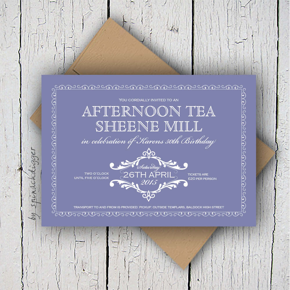 Tea Party Invitation - 21+ Examples, Format, Pdf | Examples