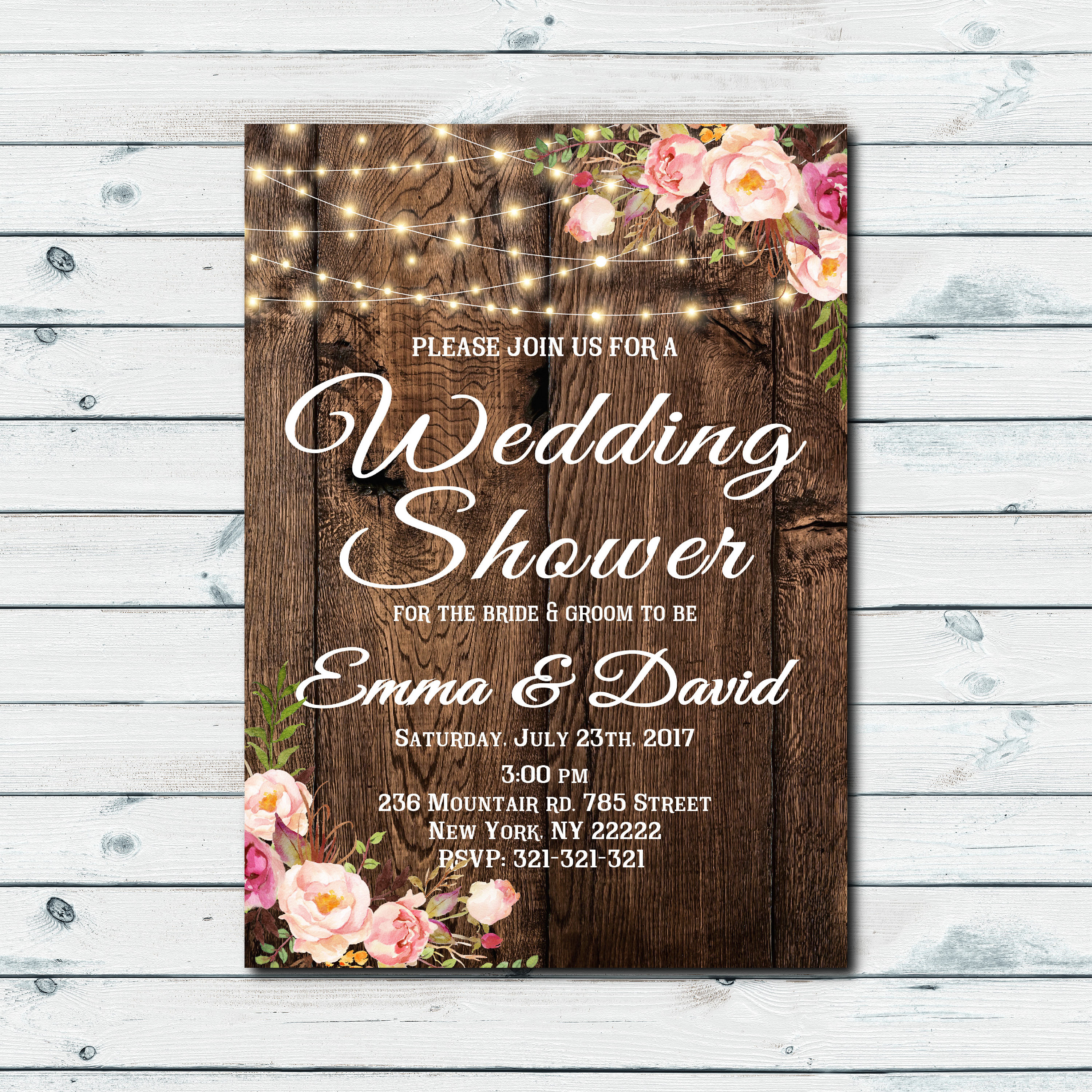Printable Wedding Shower Card Printable Wedding Shower Card