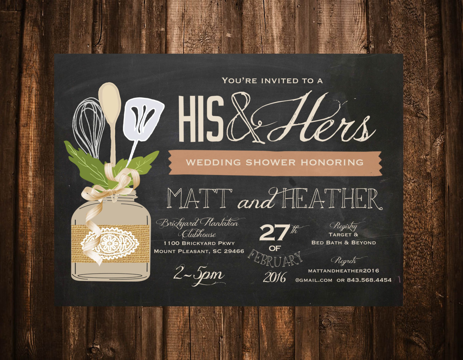 Chalkboard Wedding Invitation - 14+ Examples, Format, Pdf | Examples