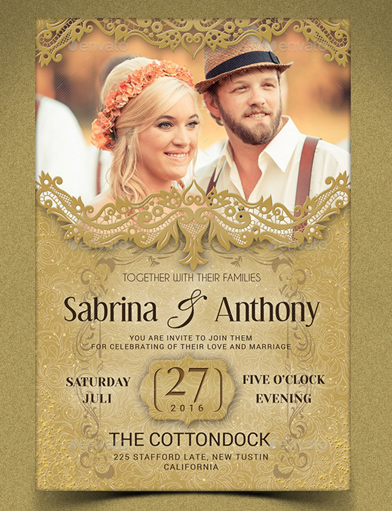 Elegant Wedding Invitation - 20+ Examples, Format, Pdf | Examples