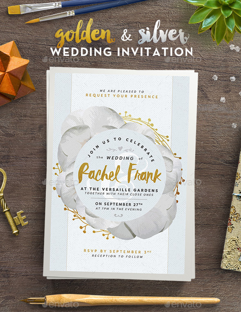 Romantic Wedding Invitation - 19+ Examples, Format, Pdf | Examples