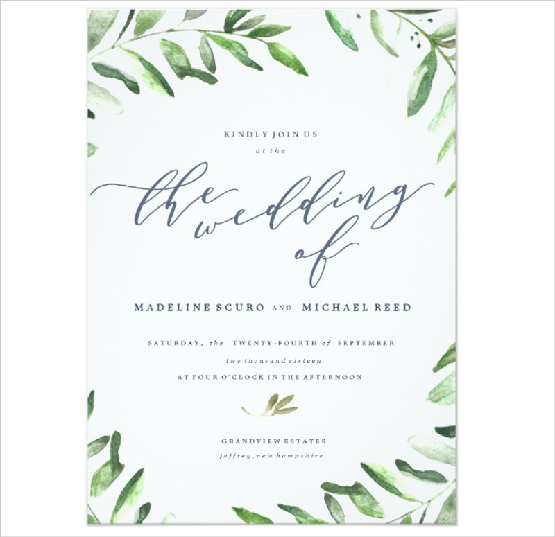 Garden Wedding Invitation - 15+ Examples, How to Make, Tips